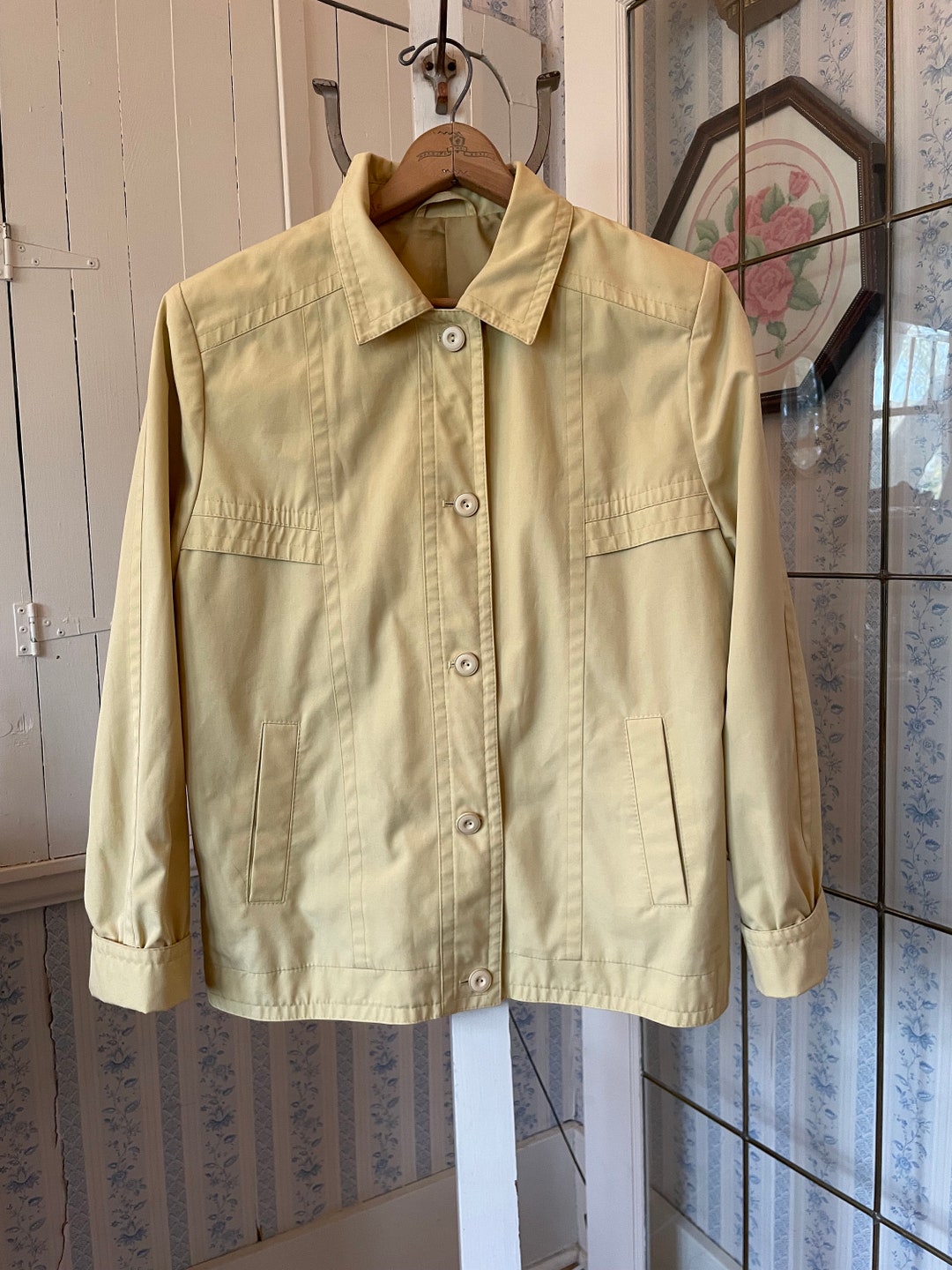 Vintage Yellow Jacket, Yellow Short Coat (C220), Medium Yellow Short ...