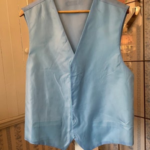 Vintage Blue Vest, Turquoise Blue Waistcoat (C086), Turquoise Blue Vest ...