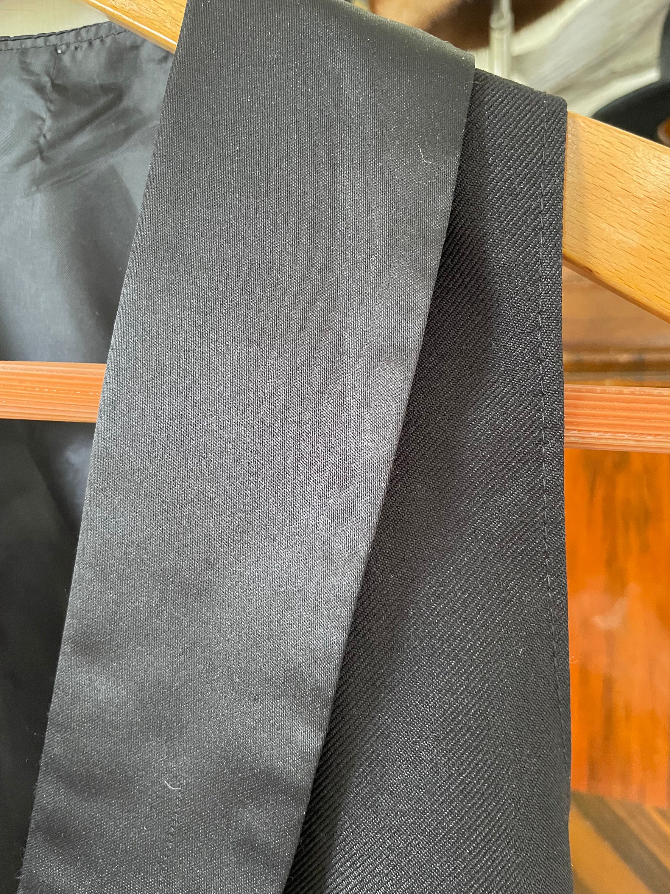 Vintage Black Vest, Waistcoat, Tuxedo Vest (B564), Black Polyester Vest ...