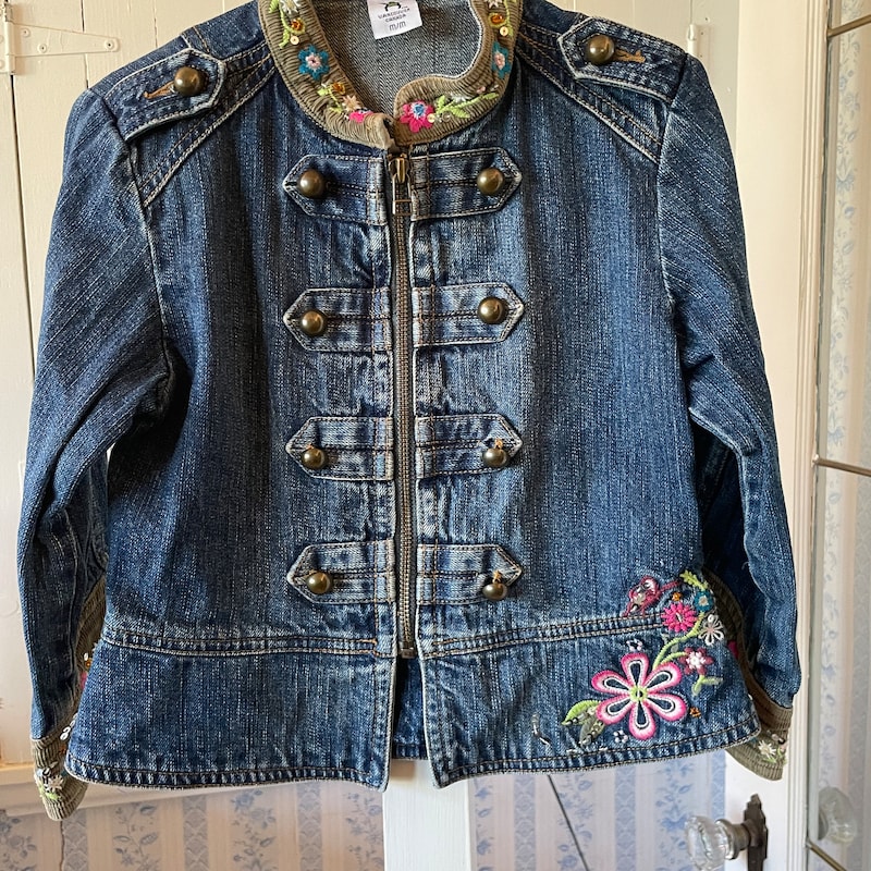 Embellished Jean Jacket - Etsy