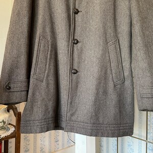 Vintage Wool Jacket, Short Wool Coat (B705), Brown and Beige ...
