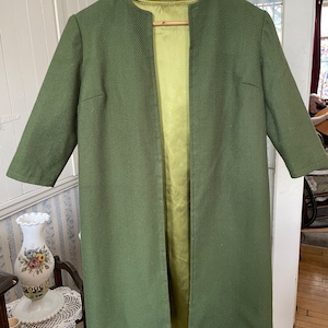 Moss Green Coat - Etsy