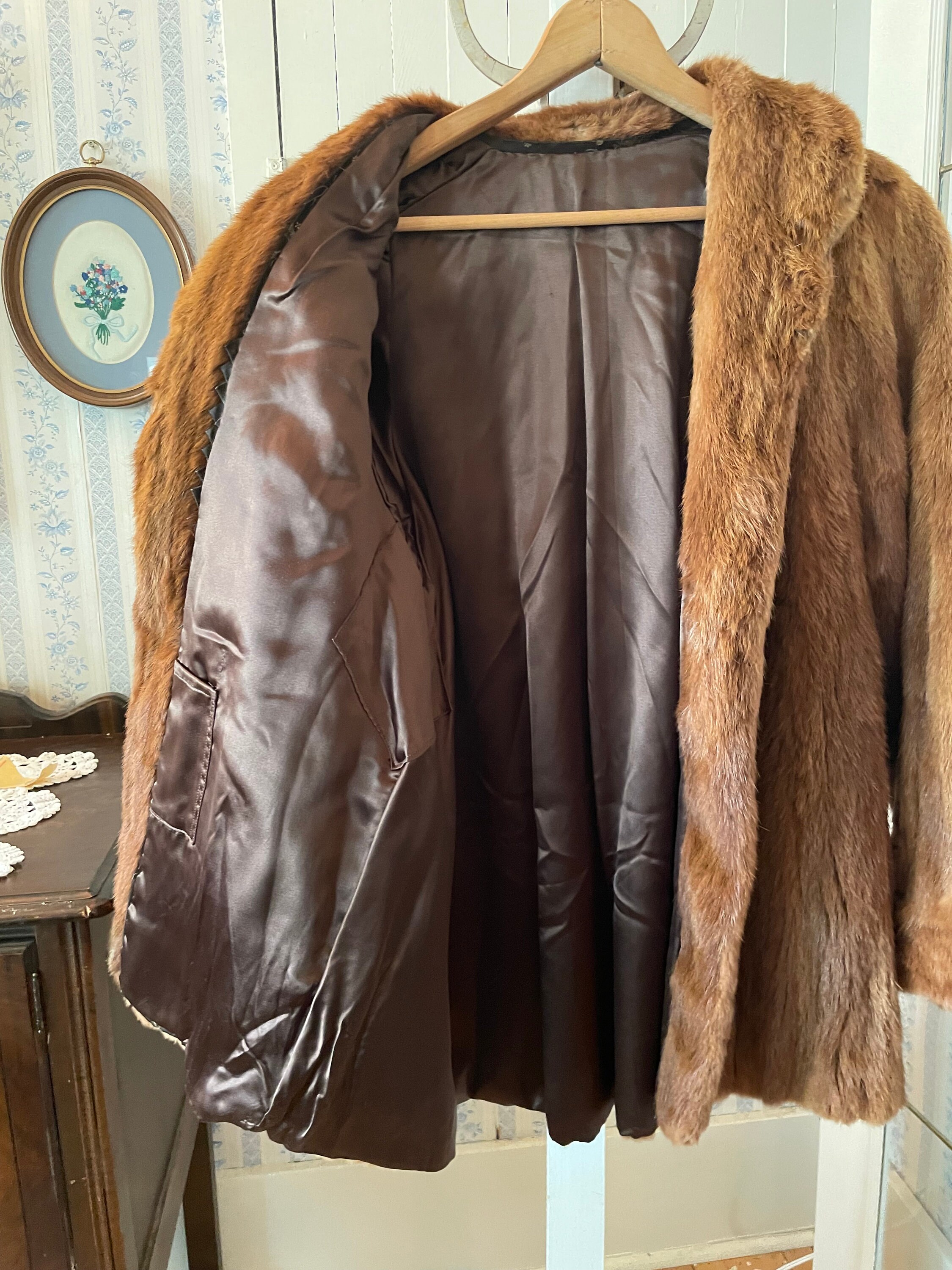 Vintage Fox Fur Coat Red Fox Fur Jacket C035 Red Brown Fox - Etsy