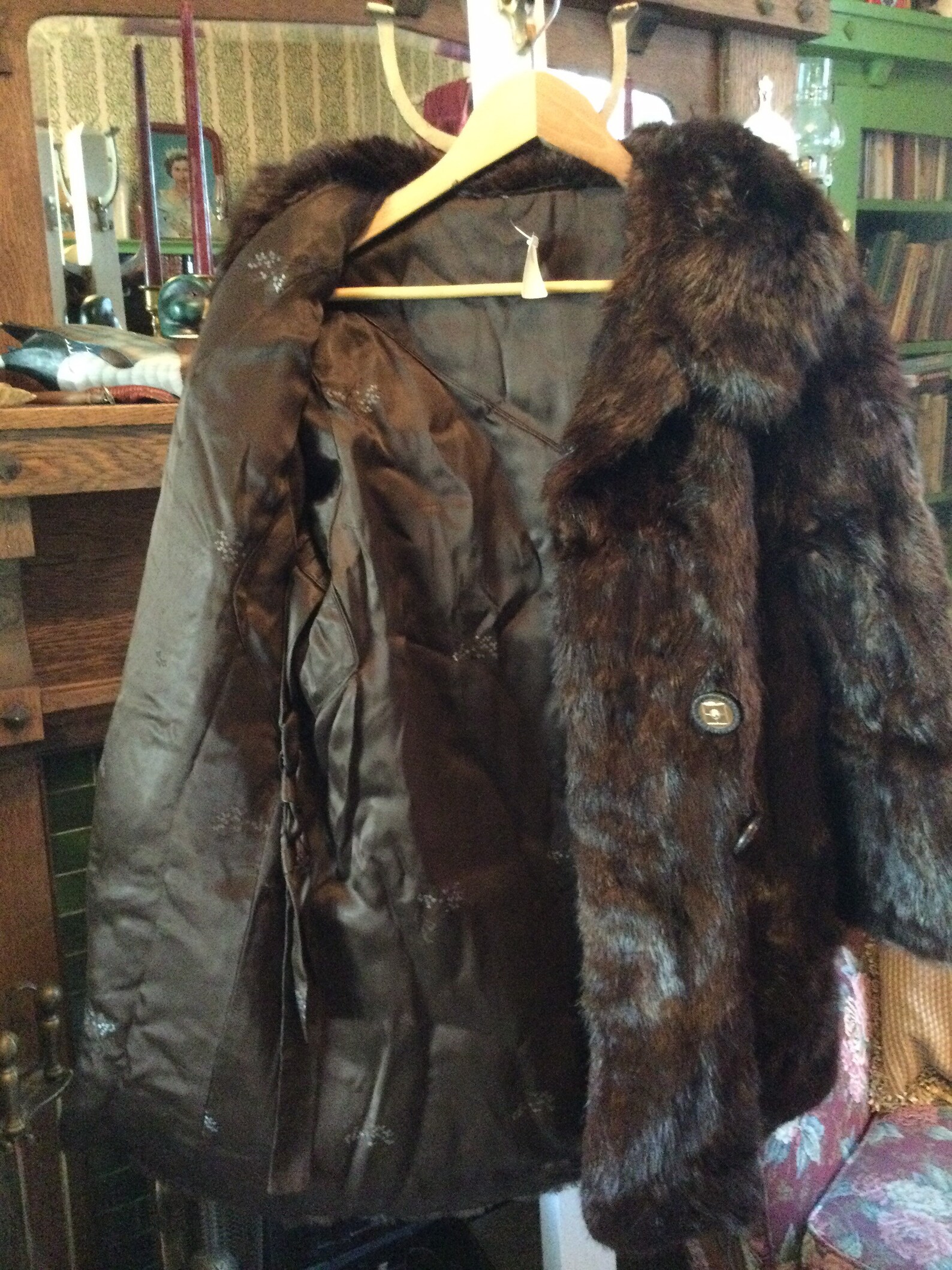 Vintage Very Dark Brown Beaver Fur Coat A481 Jacket With - Etsy