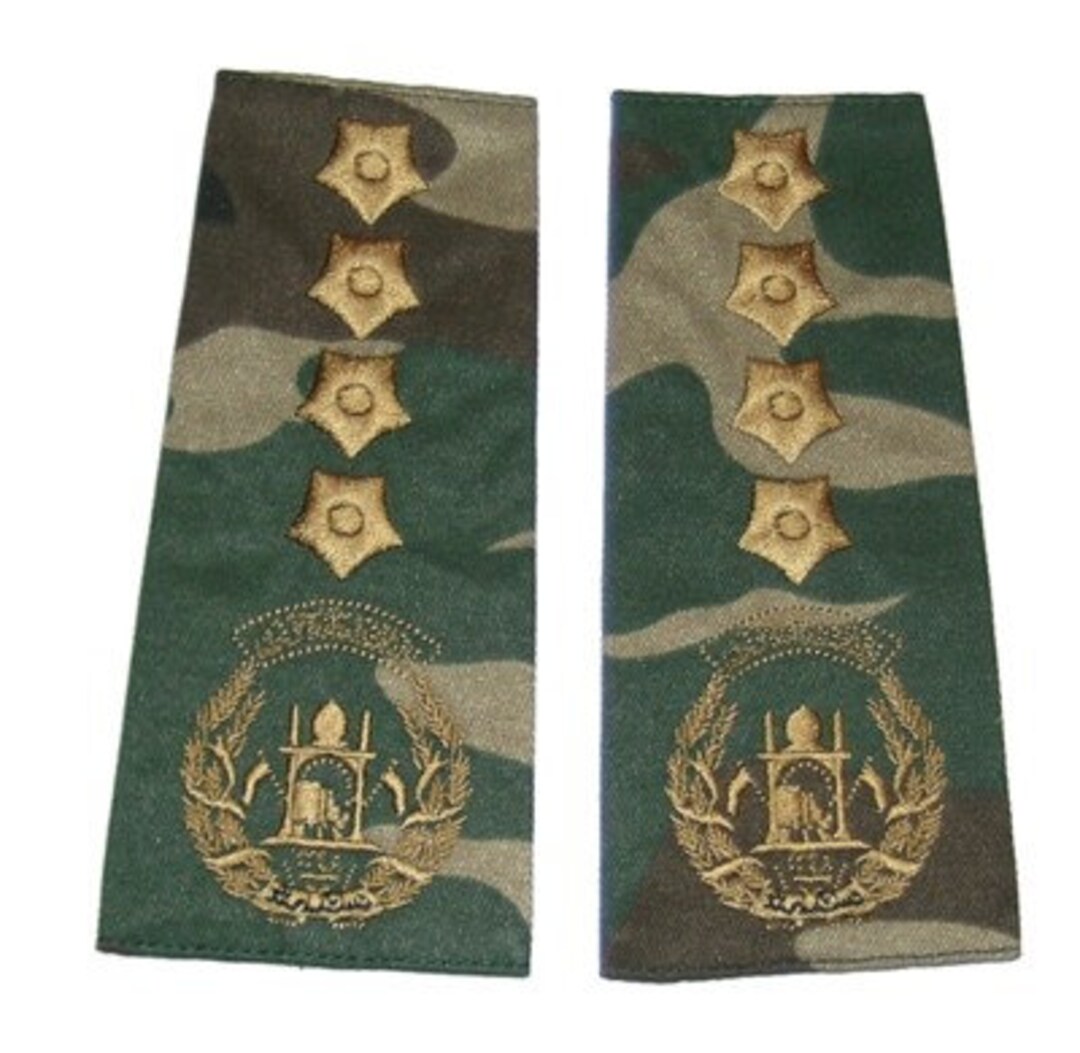 Afghan Army 4-star General Shoulder Slides - Etsy