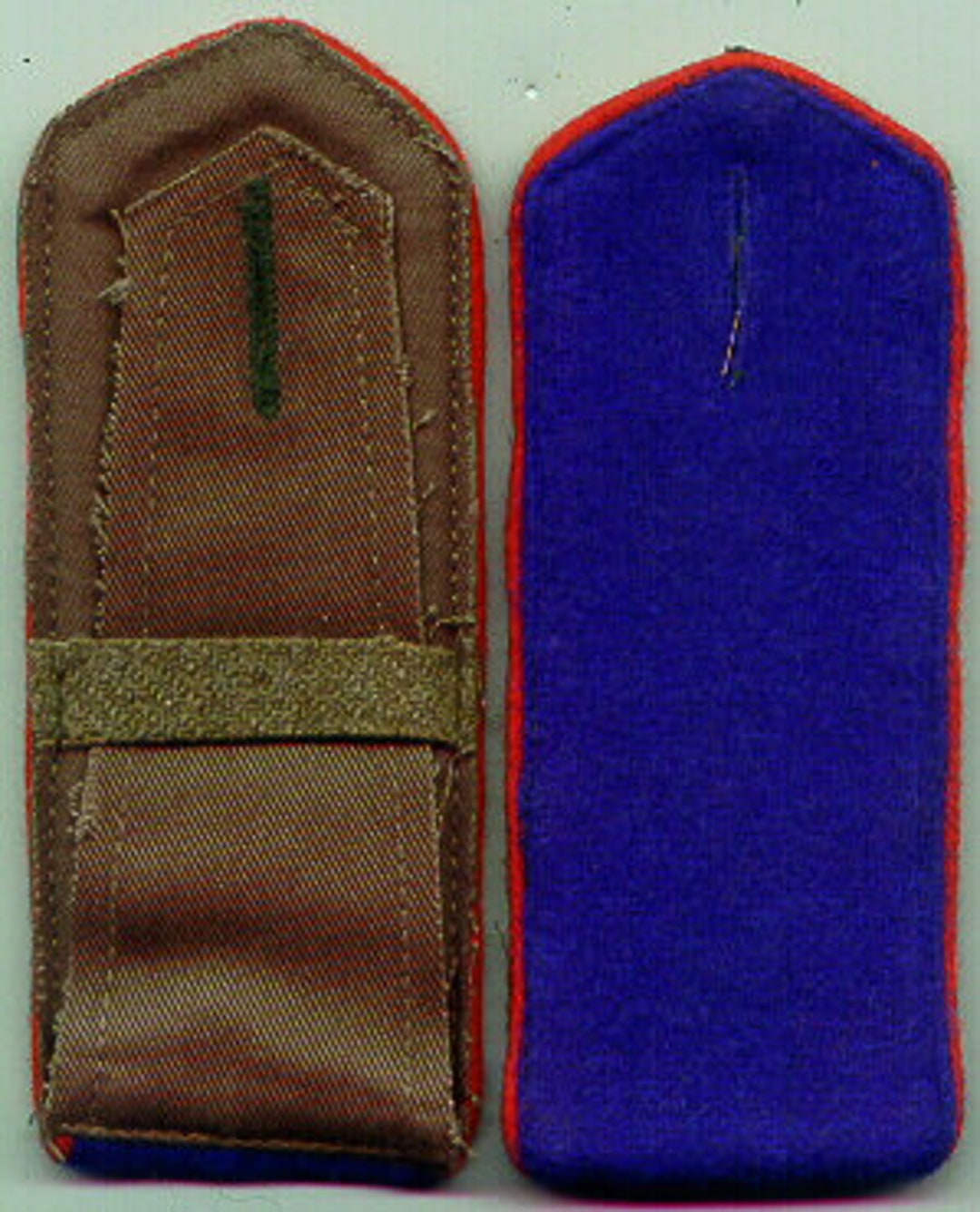 Soviet WW2 NKVD Royal Blue Enlisted Ranks Shoulder Boards With Red ...