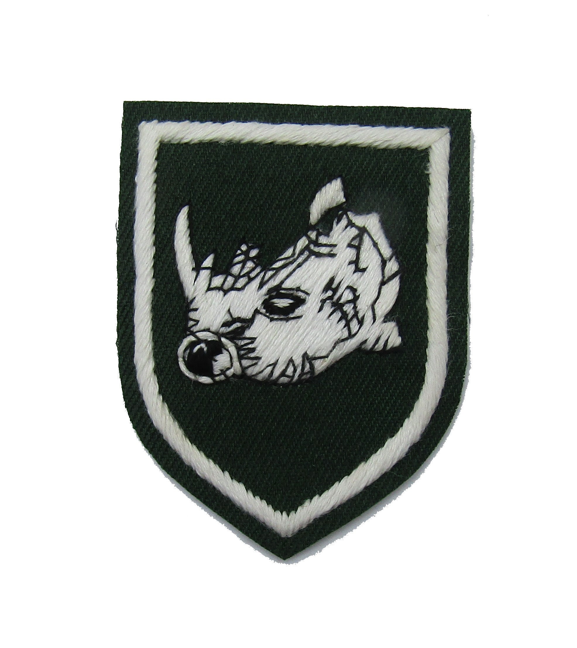 Reproduction Army 2 Brigade Arm Patch, Embroidered, White Rhino on ...