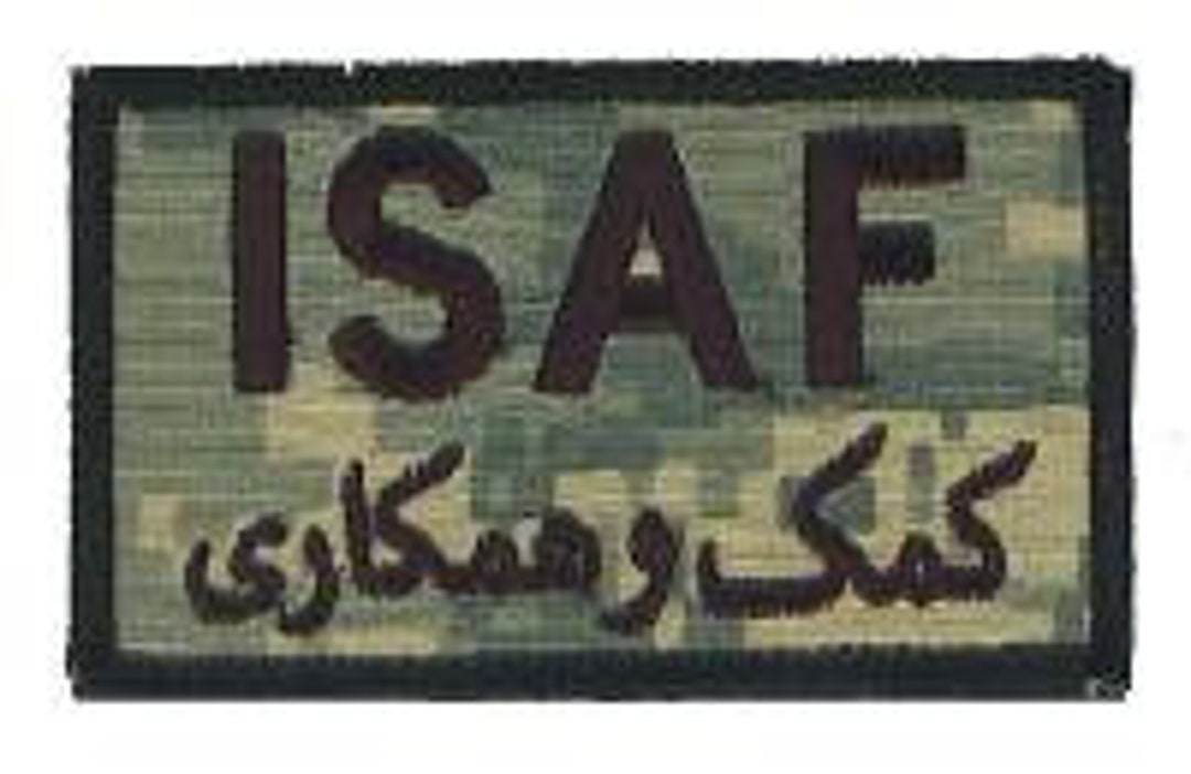 US Army Velcro Sleeve Patch for the International Stabilization Force in Afghanistan - Etsy