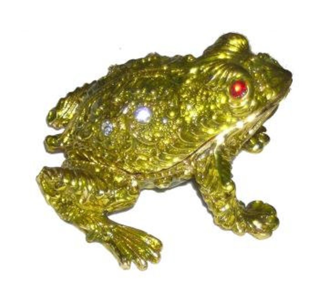 Gold Cloisonne Frog - Etsy