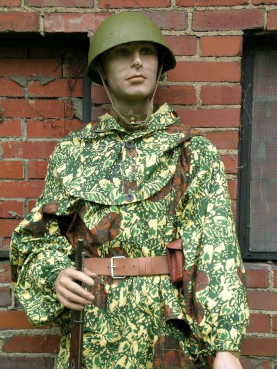 Reproduction Soviet WW2 2pc Leaf Pattern Fall Camouflage With Brown ...