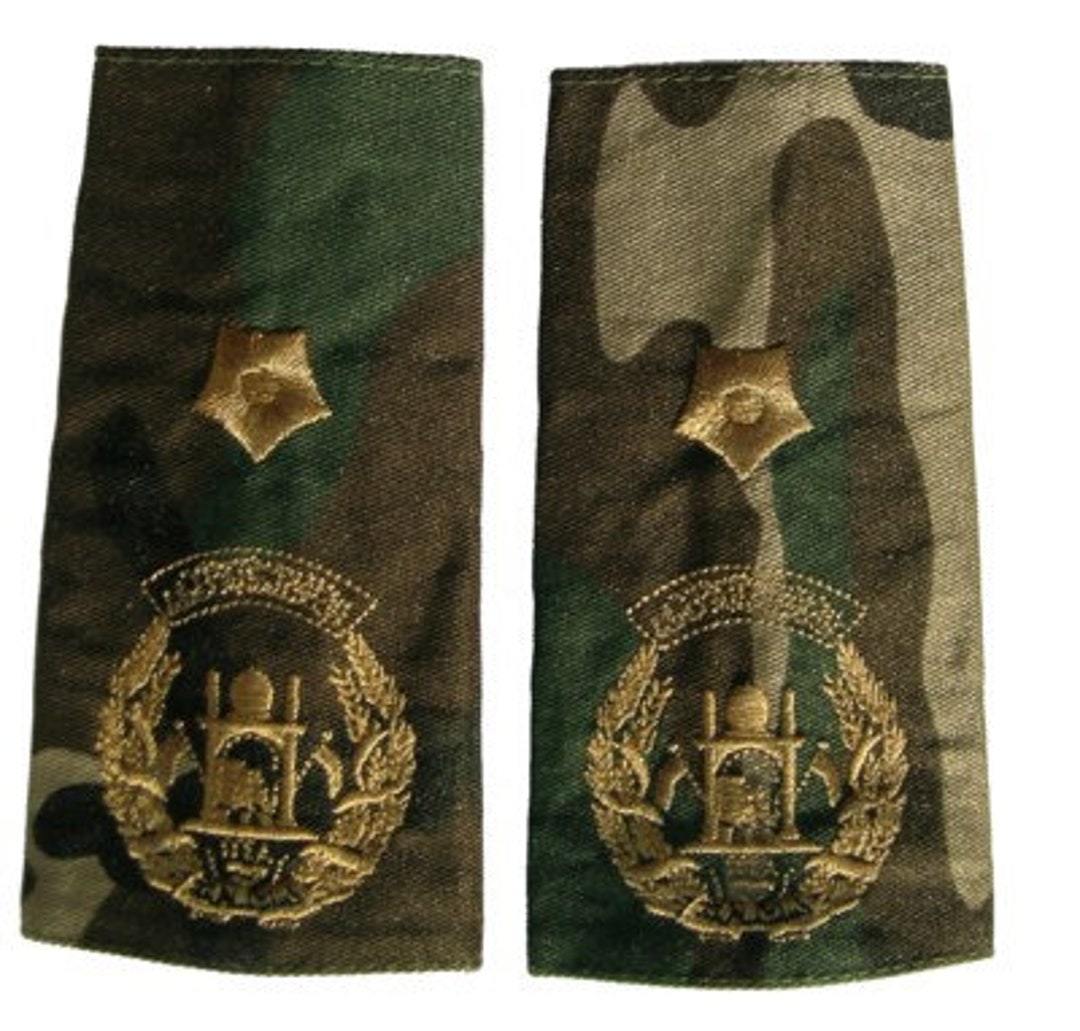 Afghan Army 1-star General Shoulder Slides - Etsy