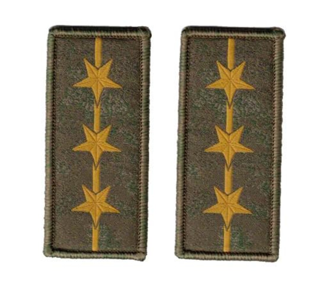 Chinese Type 21 Collar Tabs for the Camouflage Uniform. Captain. - Etsy