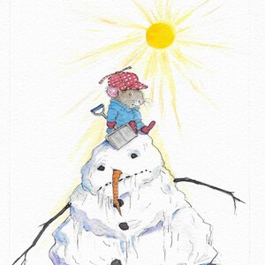 47) Droopy Snowman Get Well Card -- Sorry to Hear You've Been Under the ...