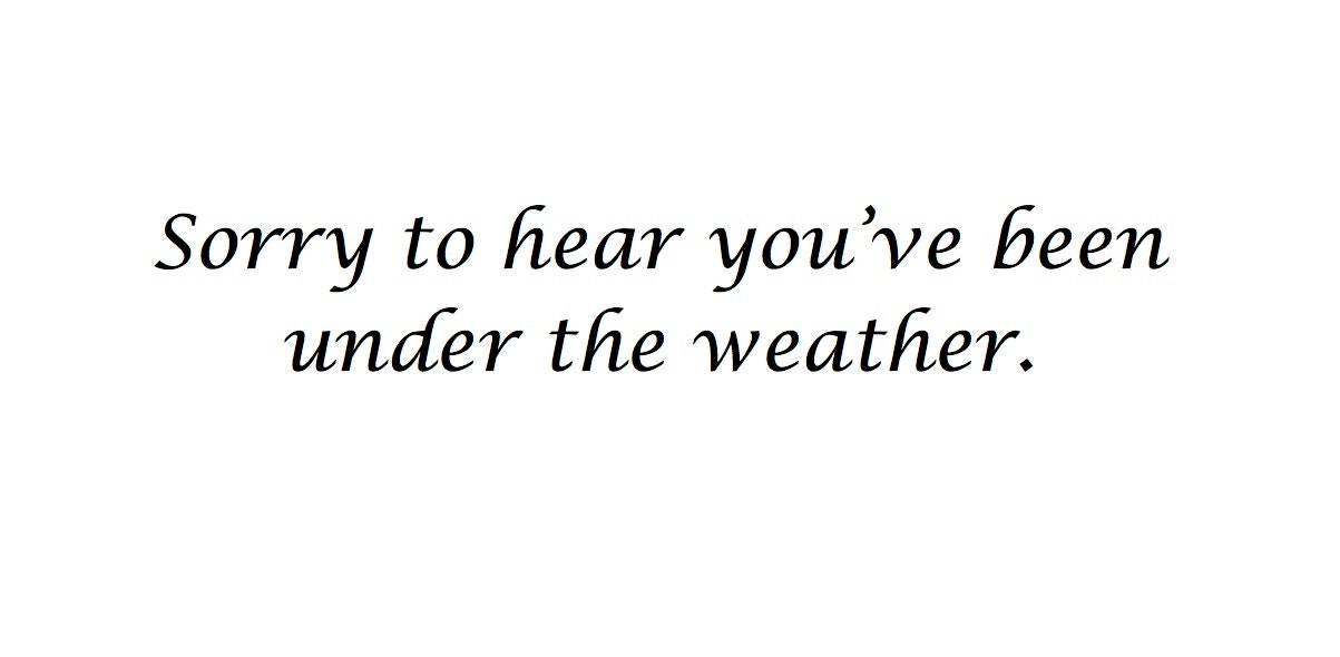 47) Droopy Snowman Get Well Card -- Sorry to Hear You've Been Under the ...