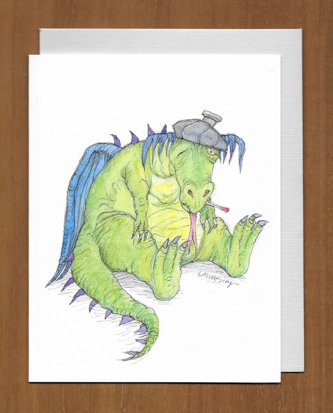 45) Droopy Dragon Get Well Card – Sorry to Hear You've Been Dragon ...