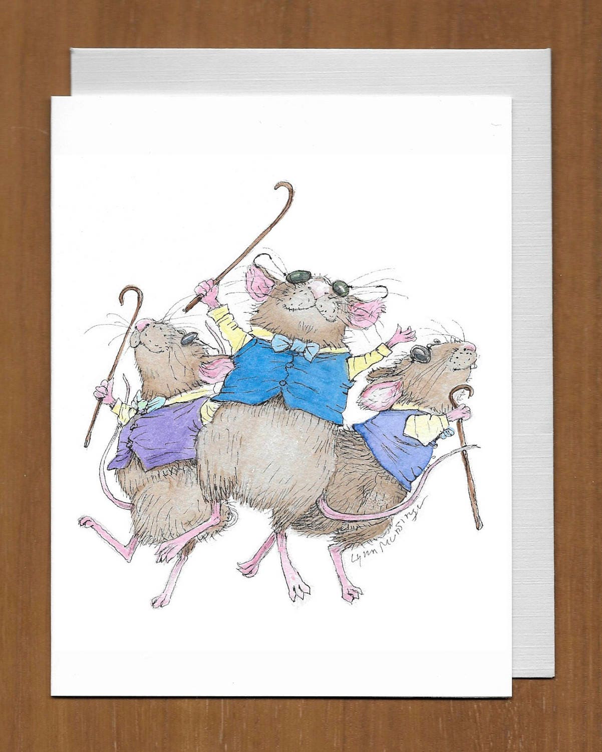 23) Three Blind Mice Dancing Birthday Card – Celebrating Your Birthday ...