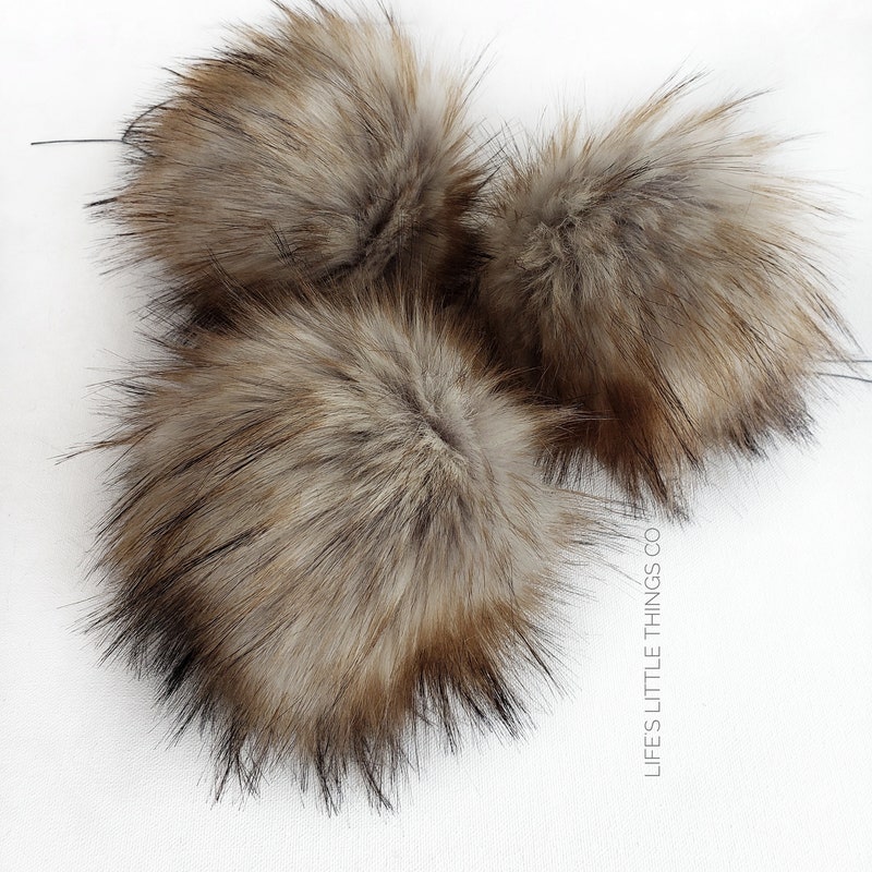 Faux Fur Pom Pom - Etsy