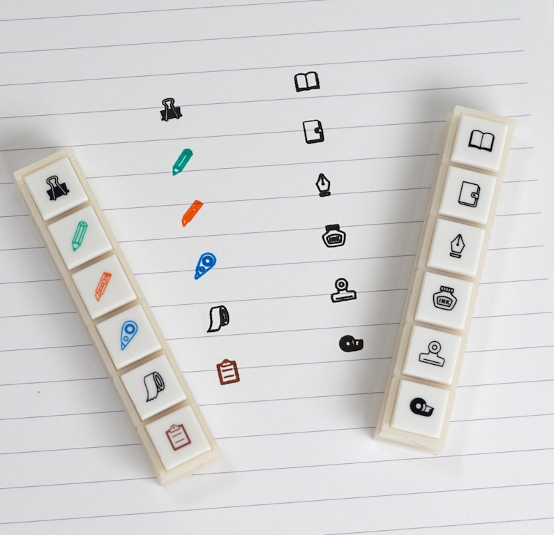 Portable Push Button Pochitto6 Stamp - Kodomo No Kao - Planner & Diary ...