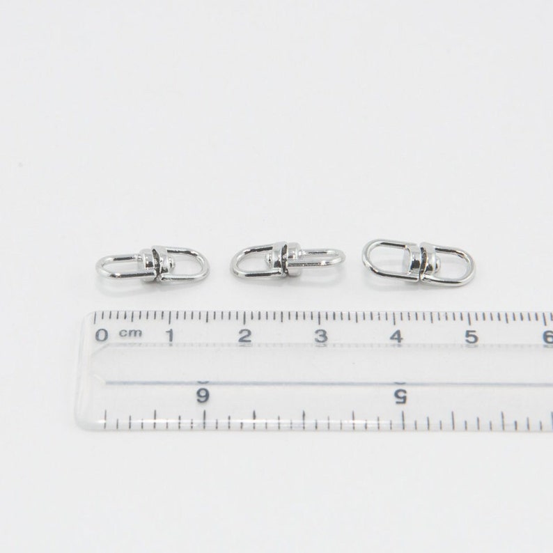 Double Loop Swivel Connector Clasp for Keychain and Key Ring - Etsy