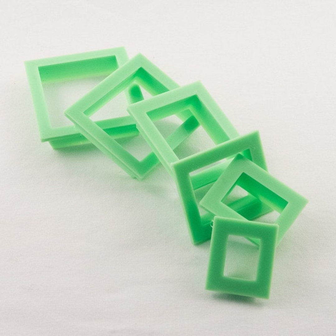 Rectangle Polymer Clay Cutter Set: 6 Sizes, Sharp Edge - Etsy