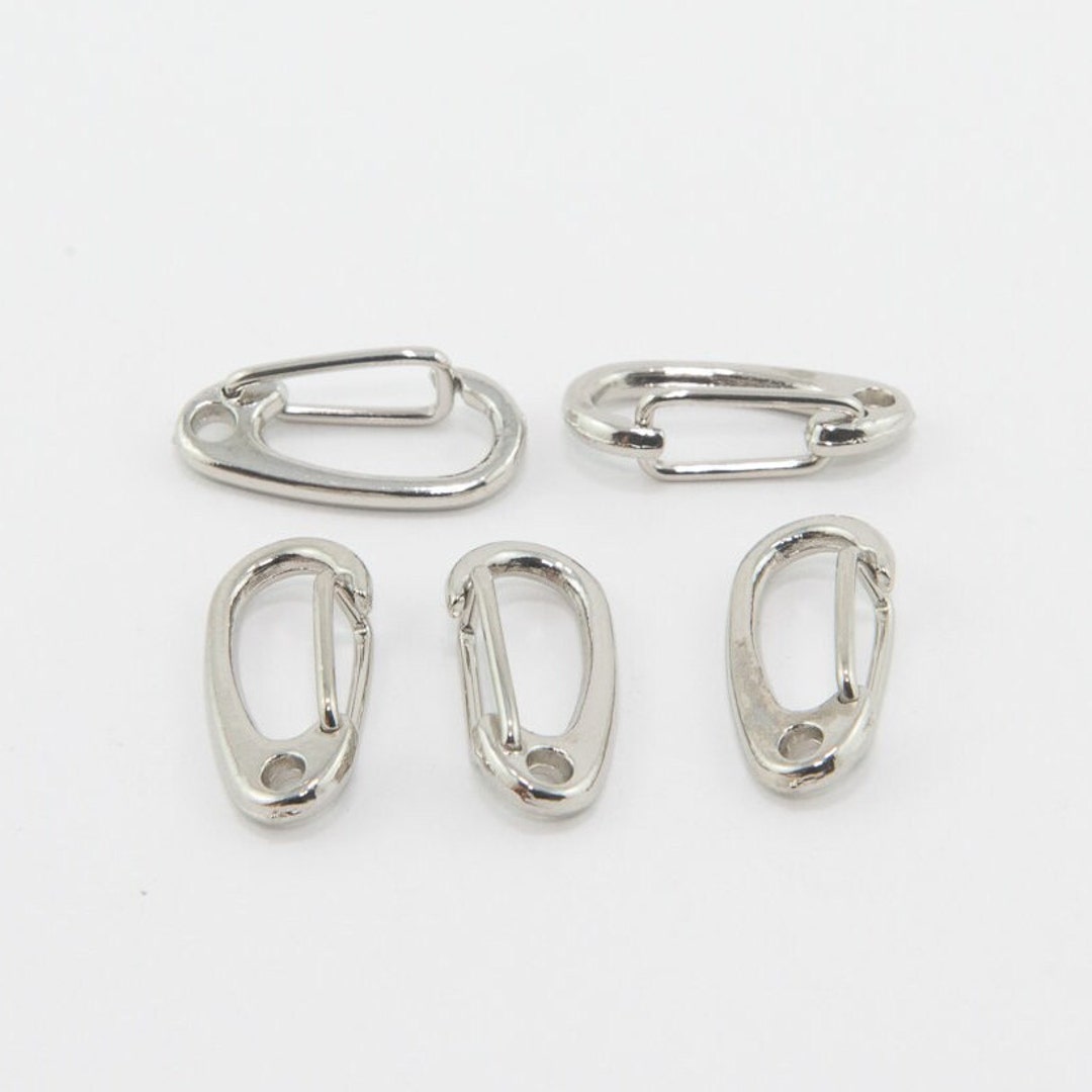 Platinum Metal Snap Hook Clasp: DIY Keychain Lanyard (10, 20, or 50 ...