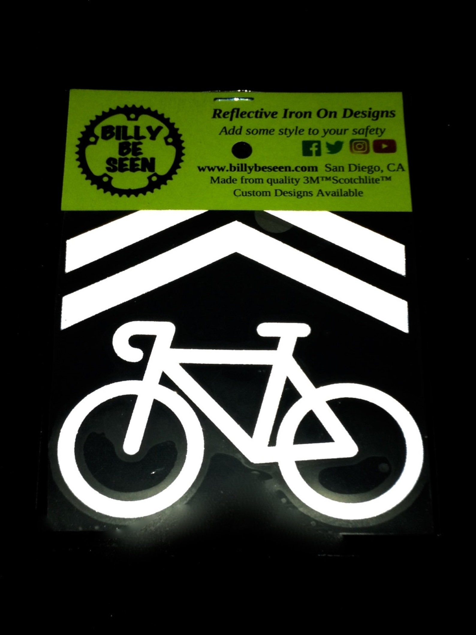 SHARROW SYMBOL - Reflective Iron on Patch for Clothing and Accessories ...