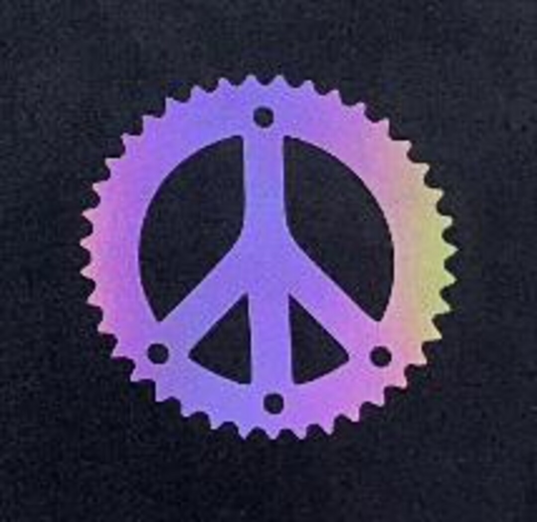 Reflective Peace Symbol Iron-on Patch • High-vis Safety Decal - Etsy