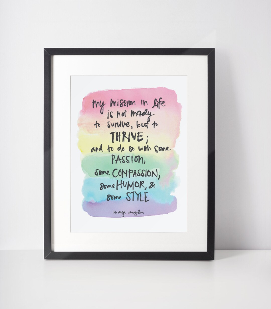 Maya Angelou Print. Printable Wall Art. Instant Download. Home Decor ...
