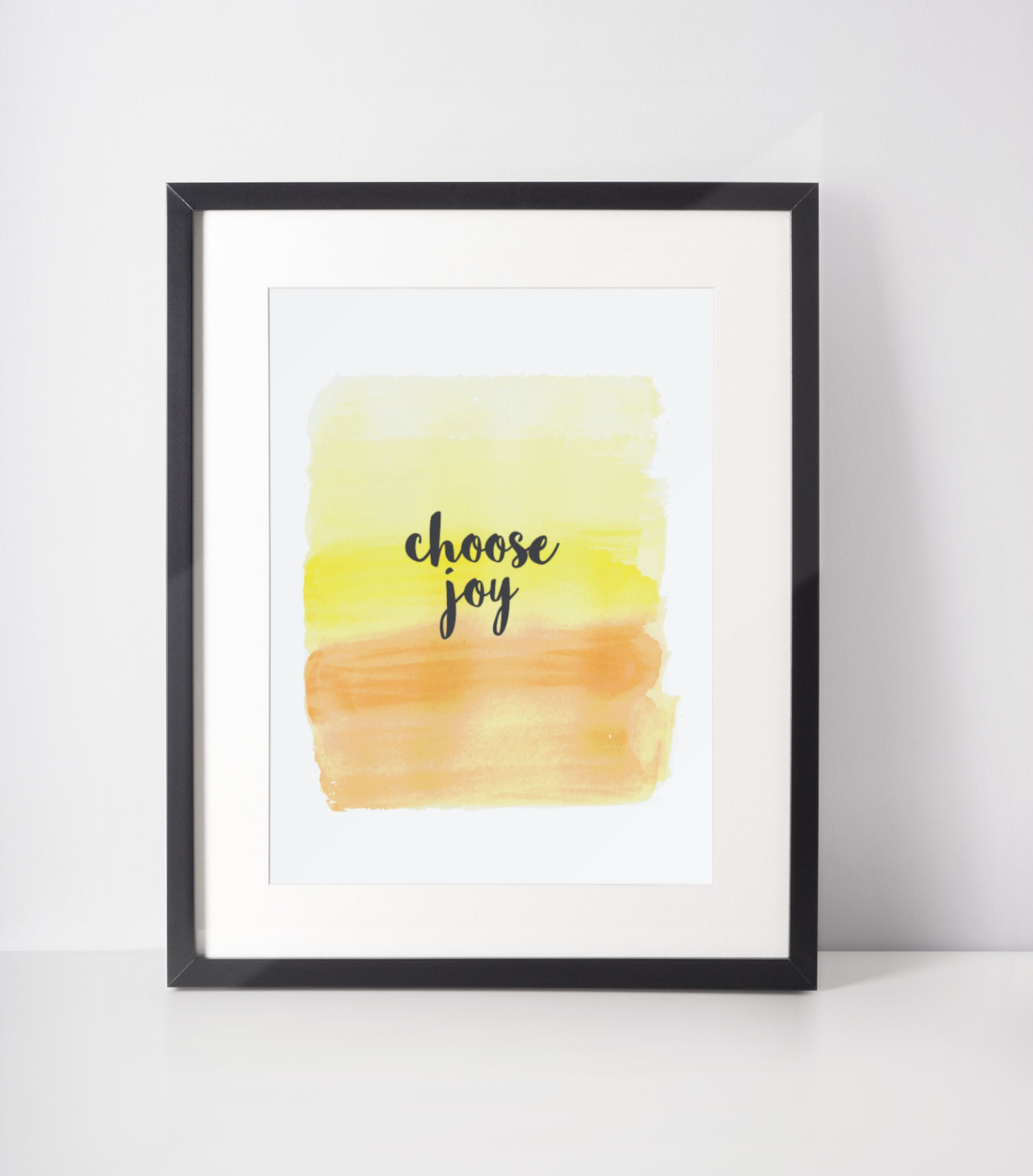 Choose Joy Watercolor Print. Printable Wall Print. Printable Wall Art ...