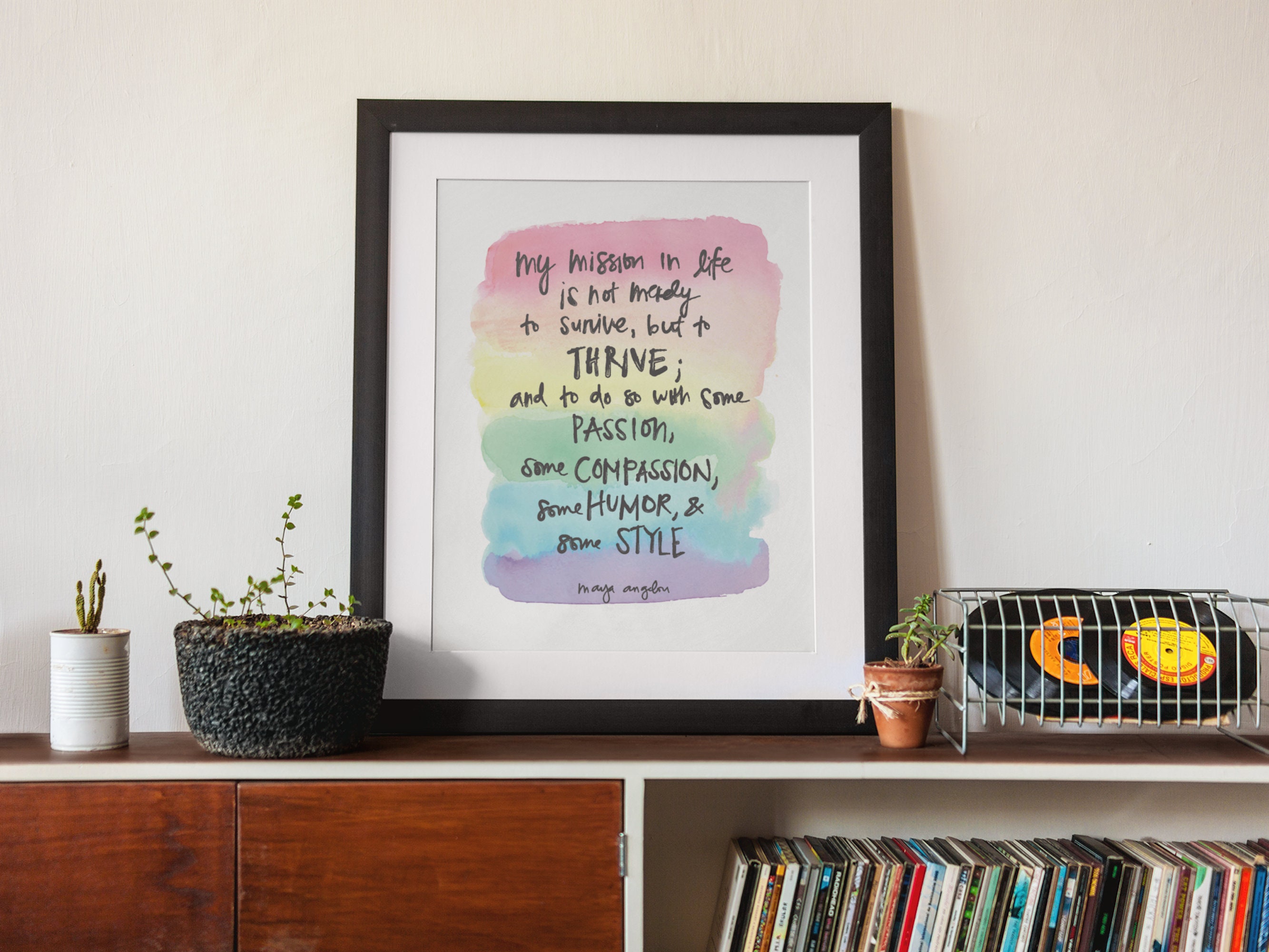 Maya Angelou Print. Printable Wall Art. Instant Download. Home Decor ...