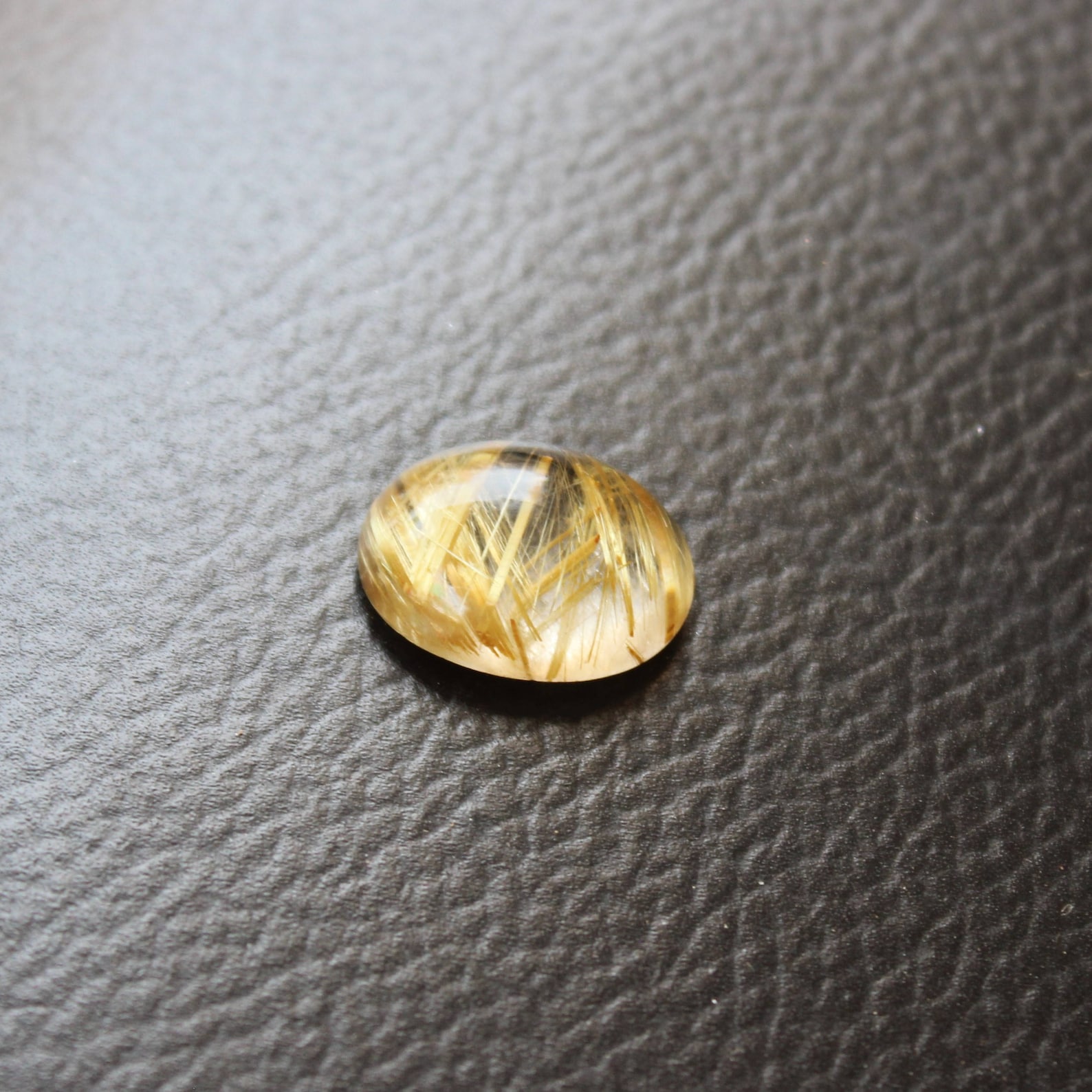 Natural Golden Rutilated Quartz Oval Shape Gemstone Cabochon - Etsy