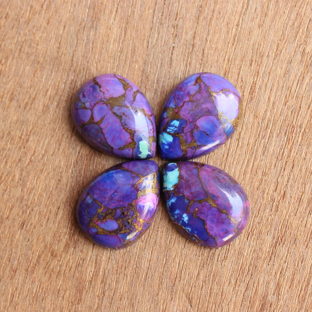 Purple Copper Mohave Turquoise Pear Shape Gemstone AAA All Mm Size ...