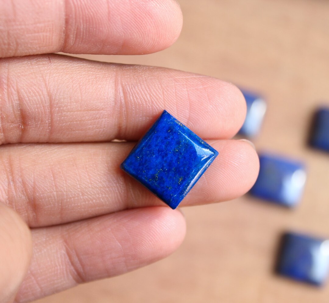 Natural Lapis Lazuli Loose Gemstone Square Shape Calibrated Sizes ...