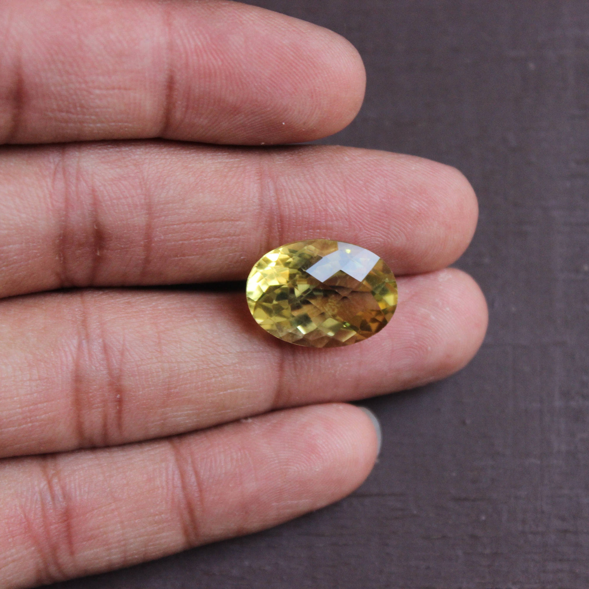 Natural Lemon Quartz Oval Shape Faceted Gemstone Calibrated - Etsy