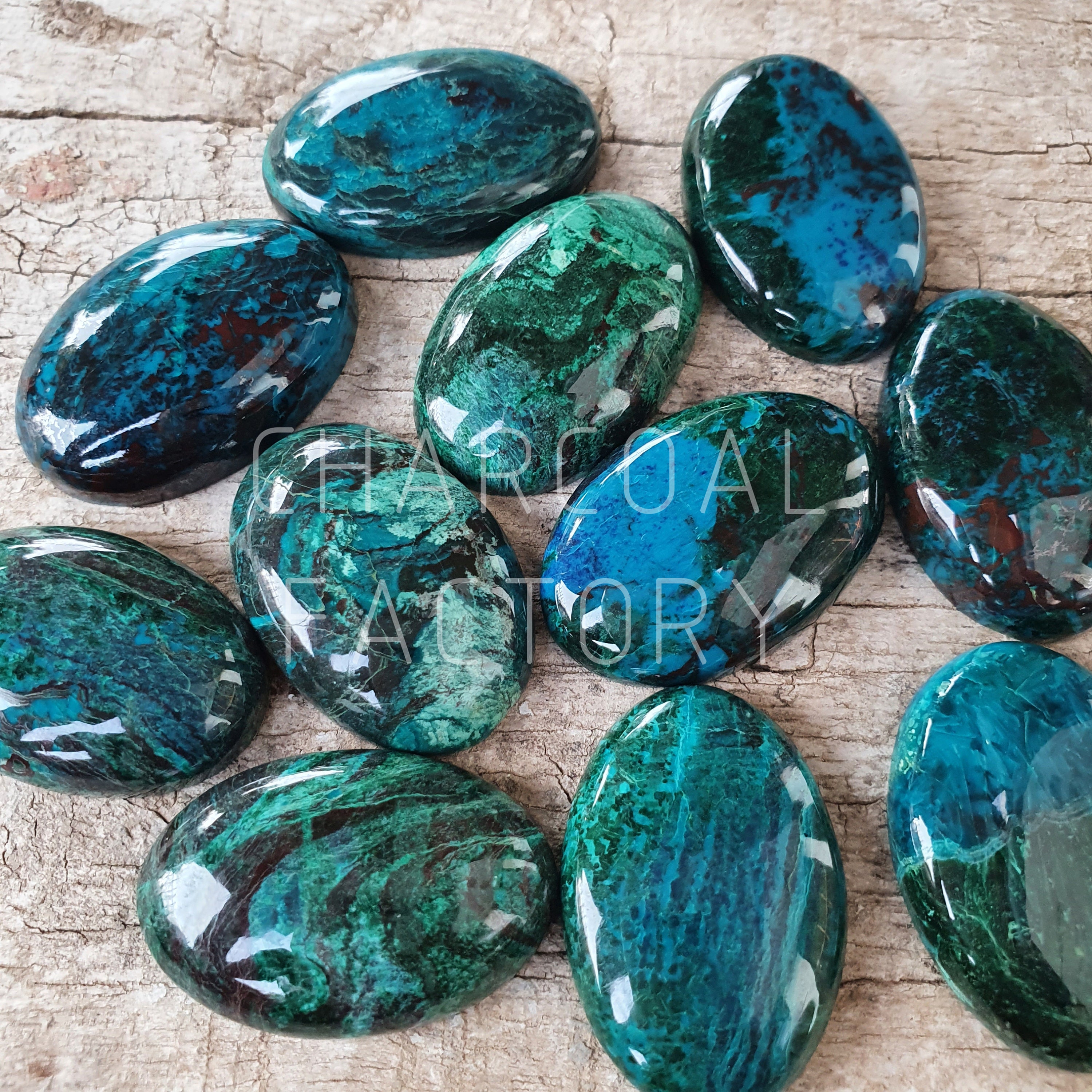 Natural Chrysocolla AAA grade oval shape chrysocolla | Etsy