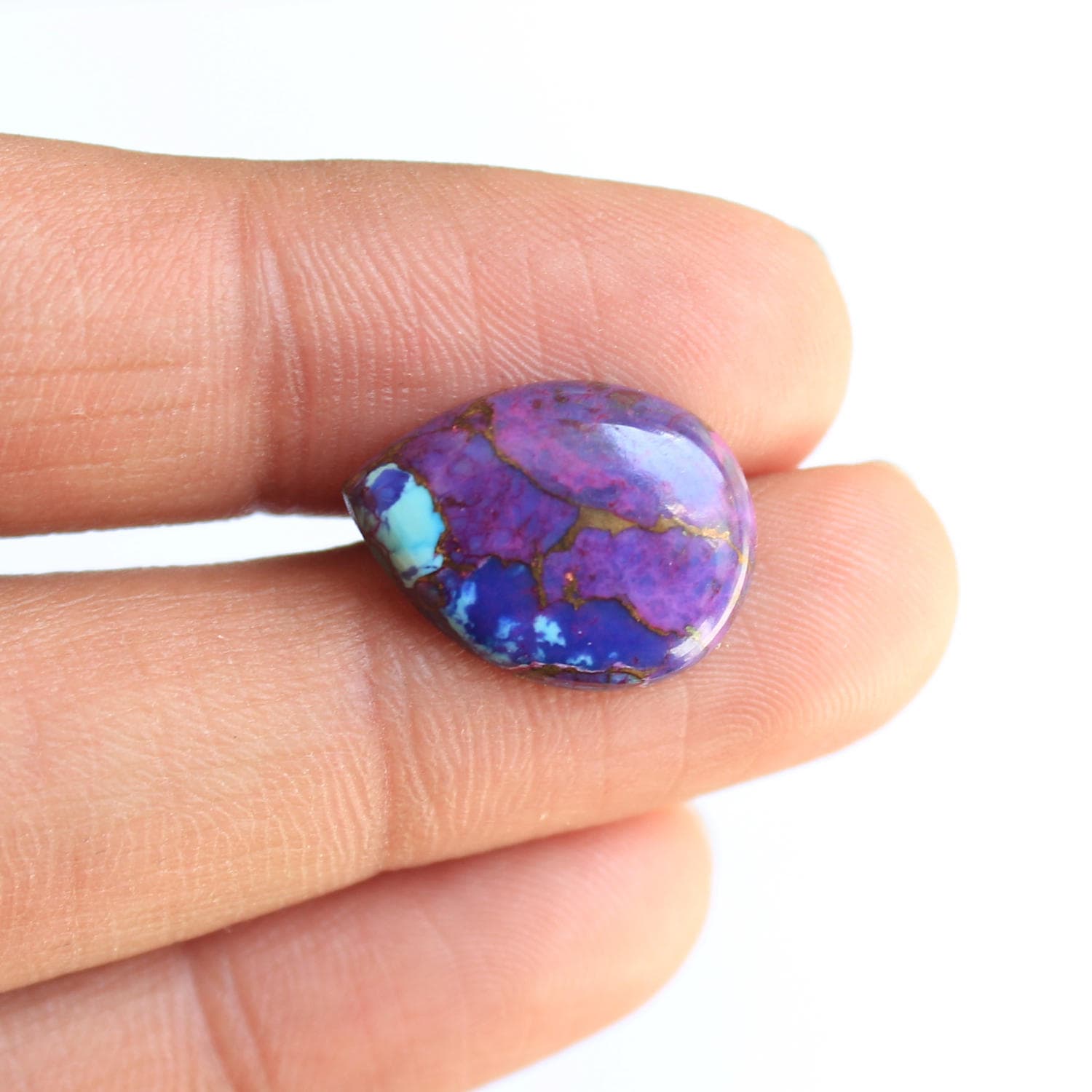 Purple Copper Mohave Turquoise Pear Shape Gemstone AAA All Mm Size ...