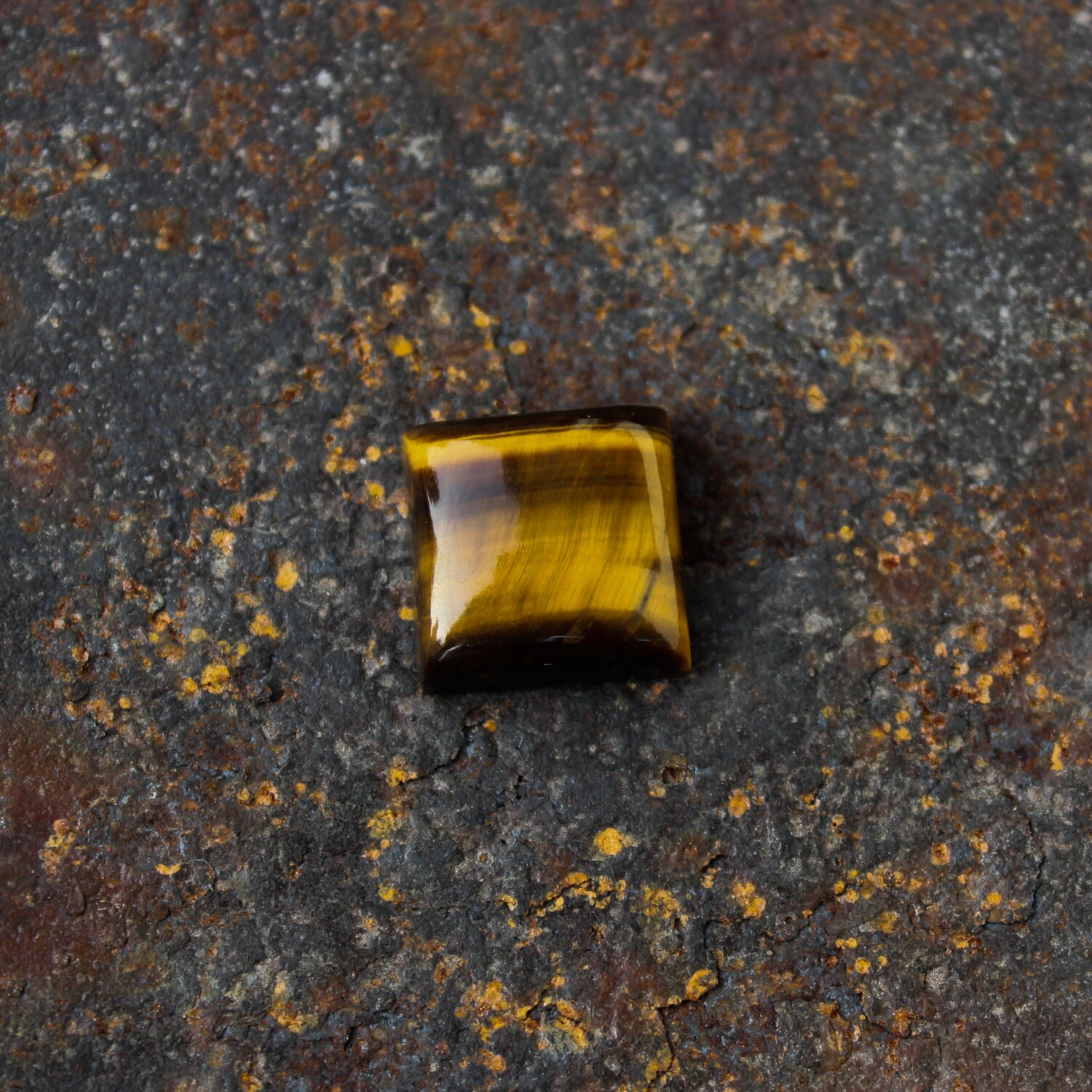 Natural Tiger's Eye Loose Gemstone Square Shape Calibrated Sizes 4,5,6 ...