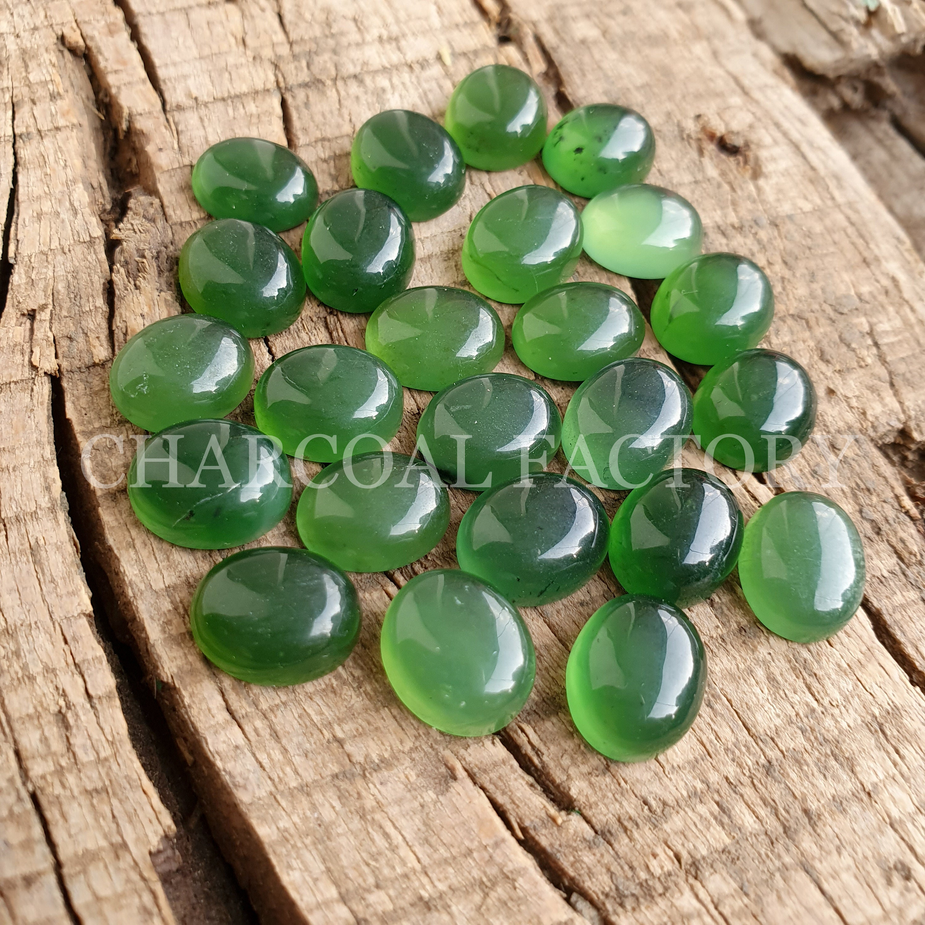 Natural green Serpentine AAA grade oval shape Serpentine | Etsy