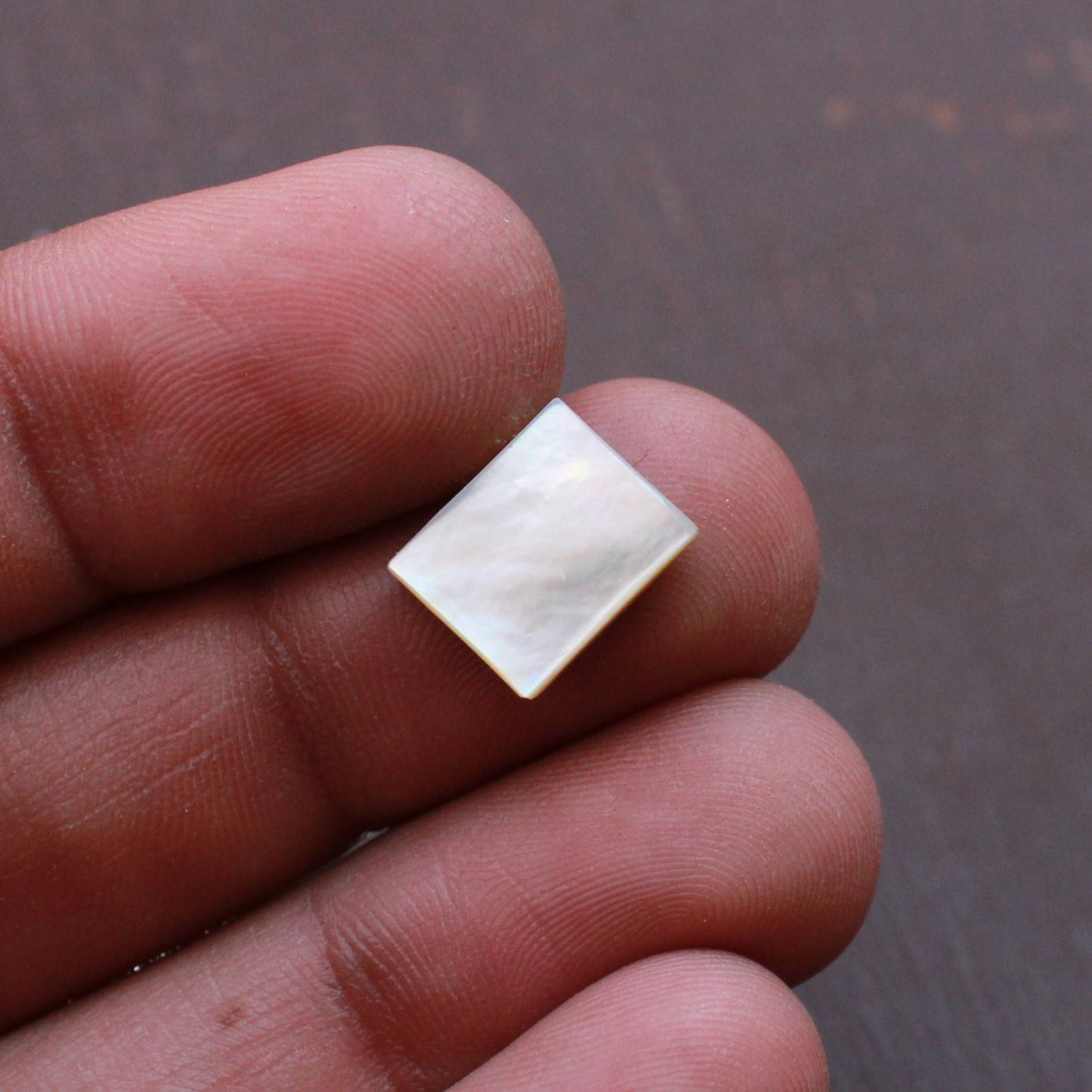 Natural White Mother of Pearl Rectangle Shape Calibrated Cabochon for ...