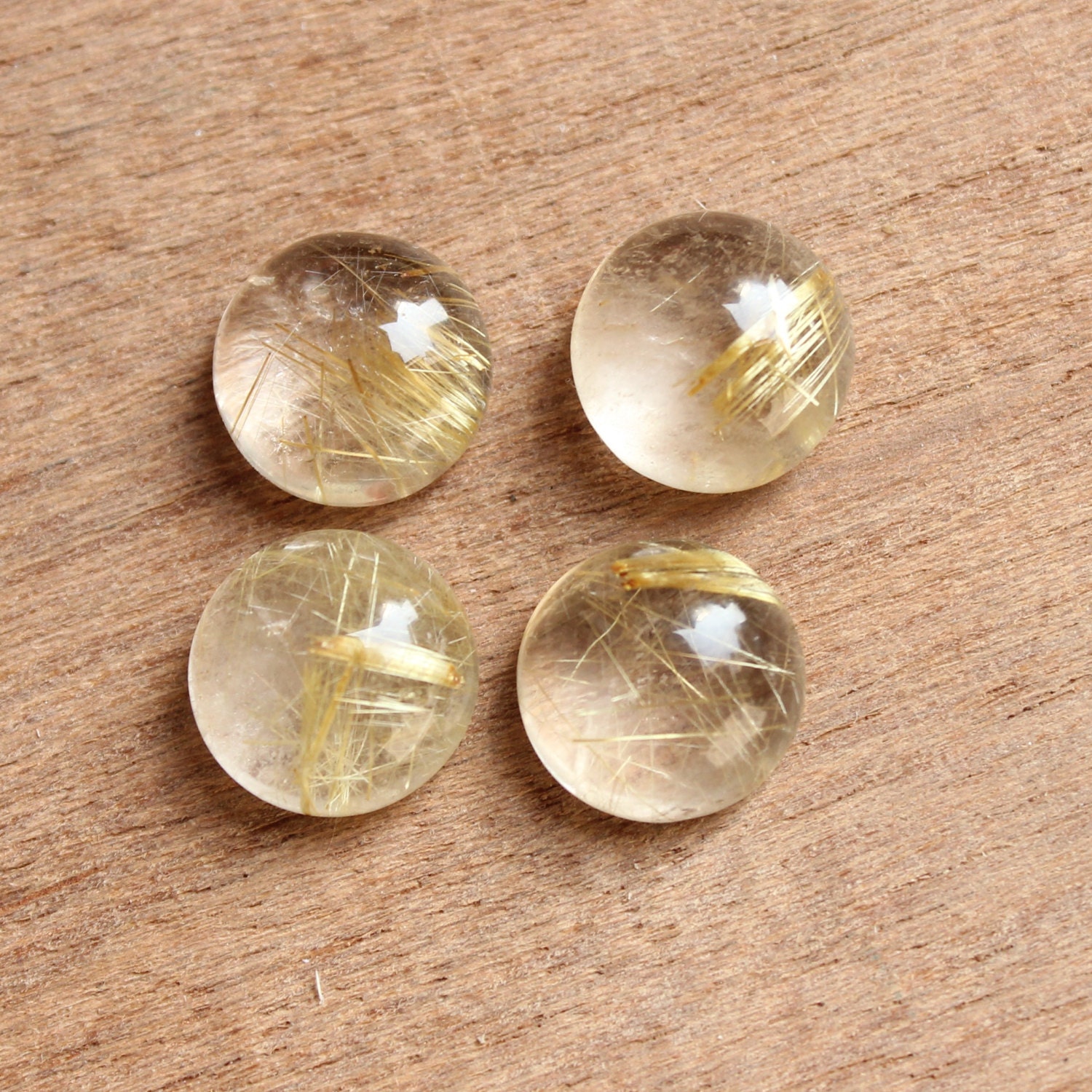Rutilated Quartz Golden Rutile Round Shape All Sizes Available - Etsy