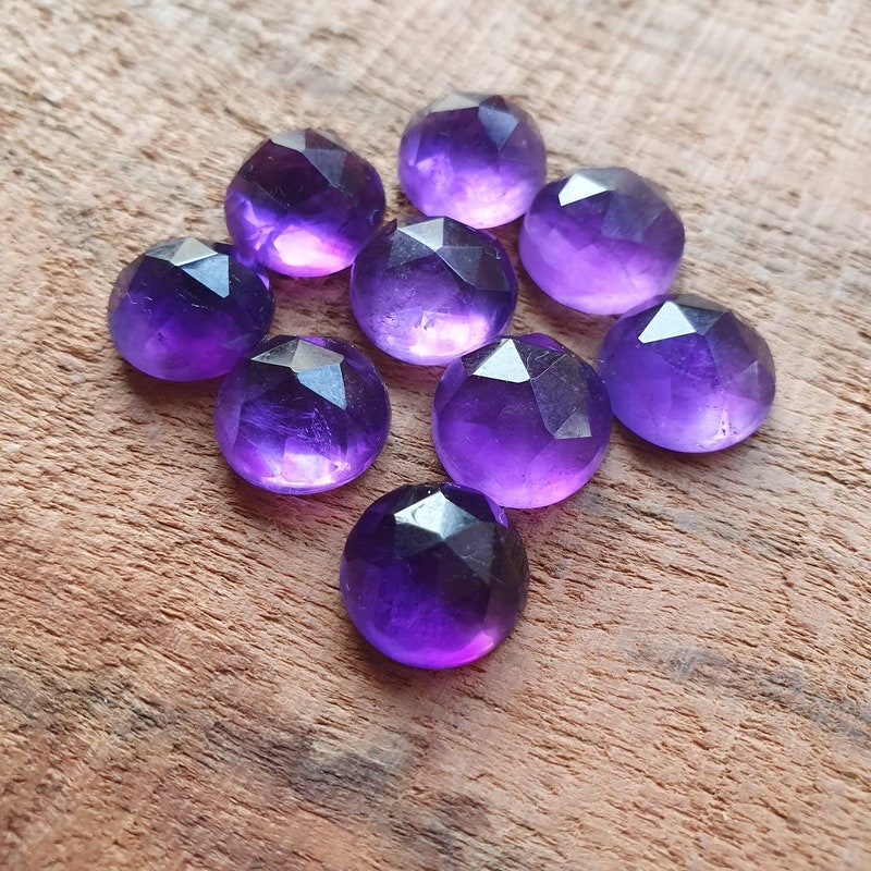Rose Cut Amethyst Gem - Etsy Canada