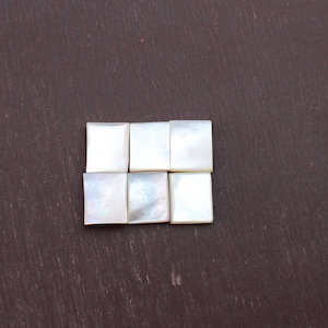 Natural White Mother of Pearl Rectangle Shape Calibrated Cabochon for ...