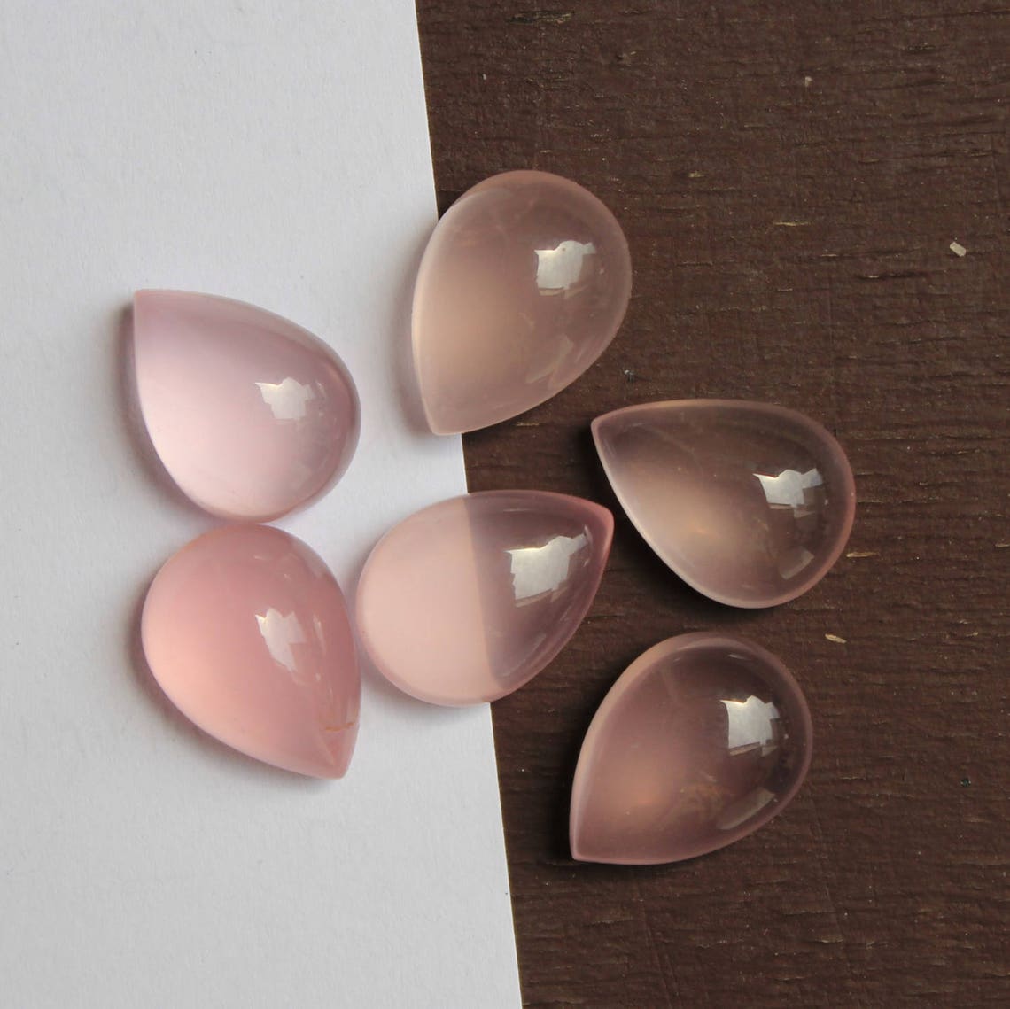 Natural Teardrop Rose Quartz Gemstone AAA Grade All Mm Sizes Available ...