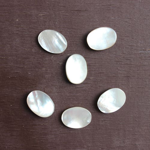 White Mother of Pearl MOP Natural Pear Shape Gemstone MM Sizes - Etsy