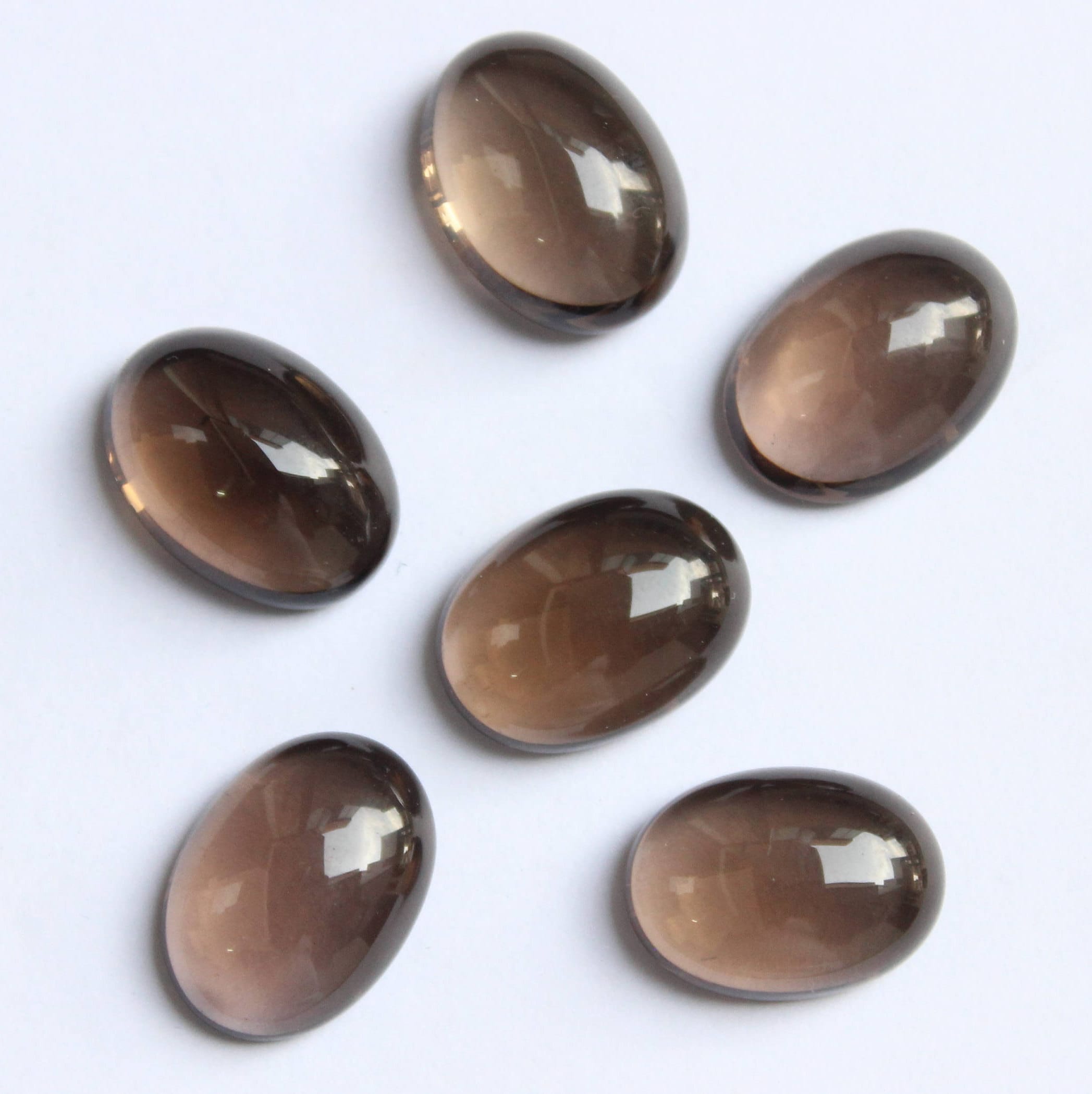 Natural Smoky Quartz Oval Shape Gemstone Cabochon All Size Available ...