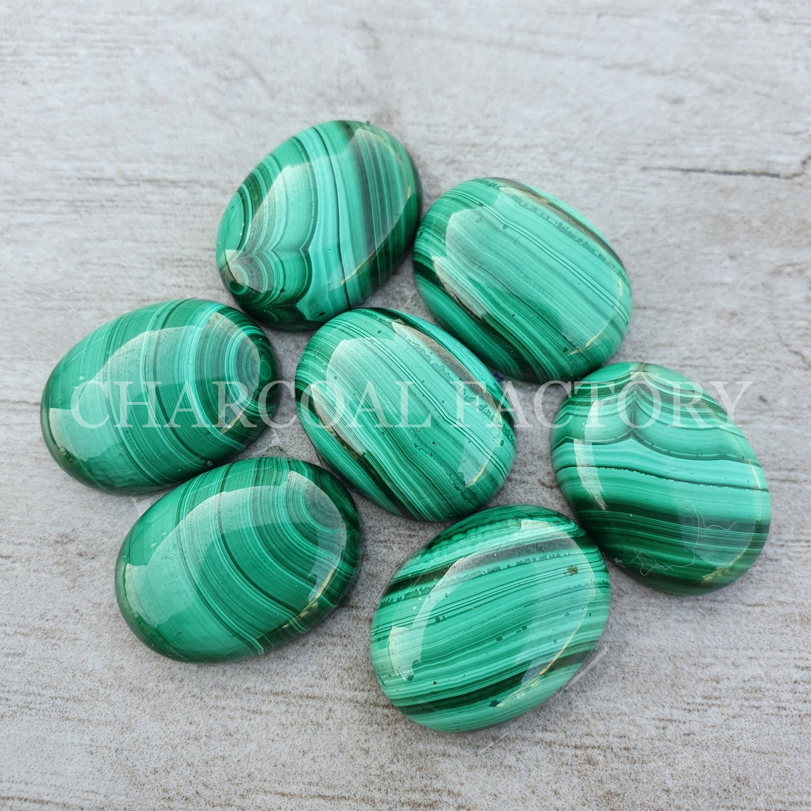 Malachite Hand Cut TOP QUALITY Malachite AAA Grade Flat Back - Etsy