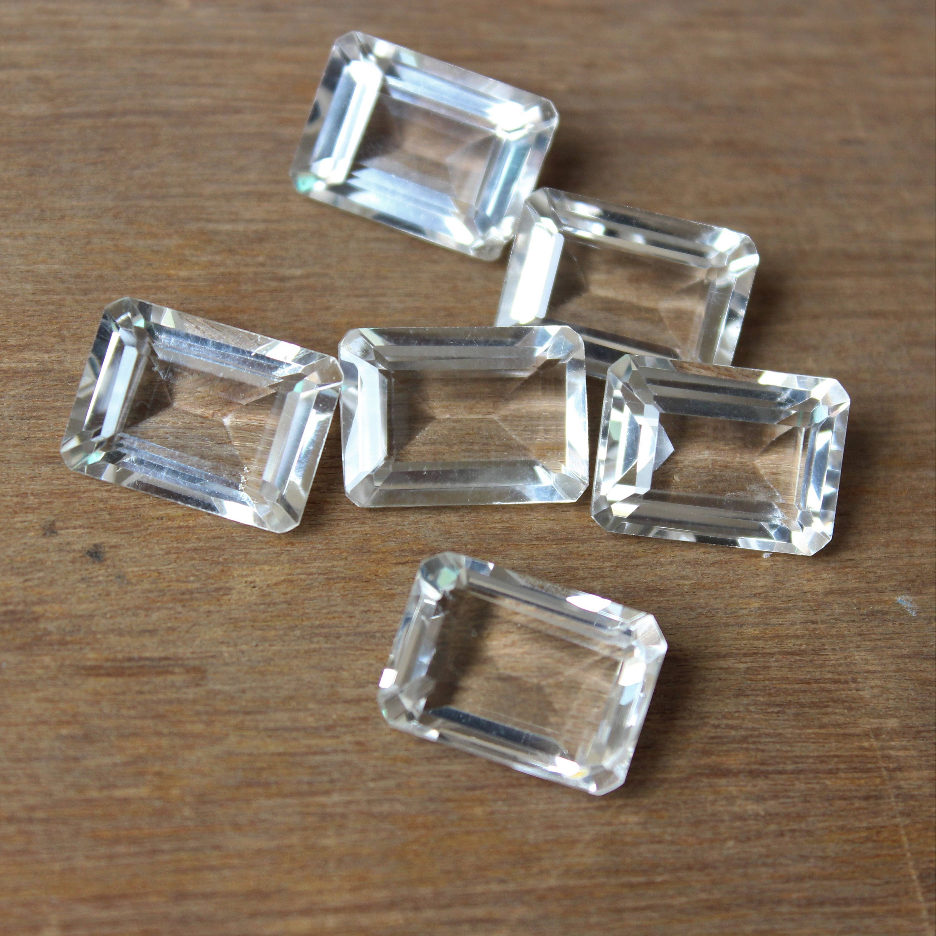 Natural Rectangle Clear Quartz Gemstone Cabochon Calibrated - Etsy