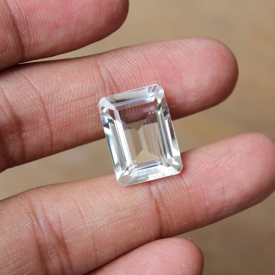 Natural Rectangle Clear Quartz Gemstone Cabochon Calibrated - Etsy