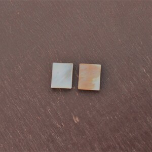 Natural White Mother of Pearl Rectangle Shape Calibrated Cabochon for ...