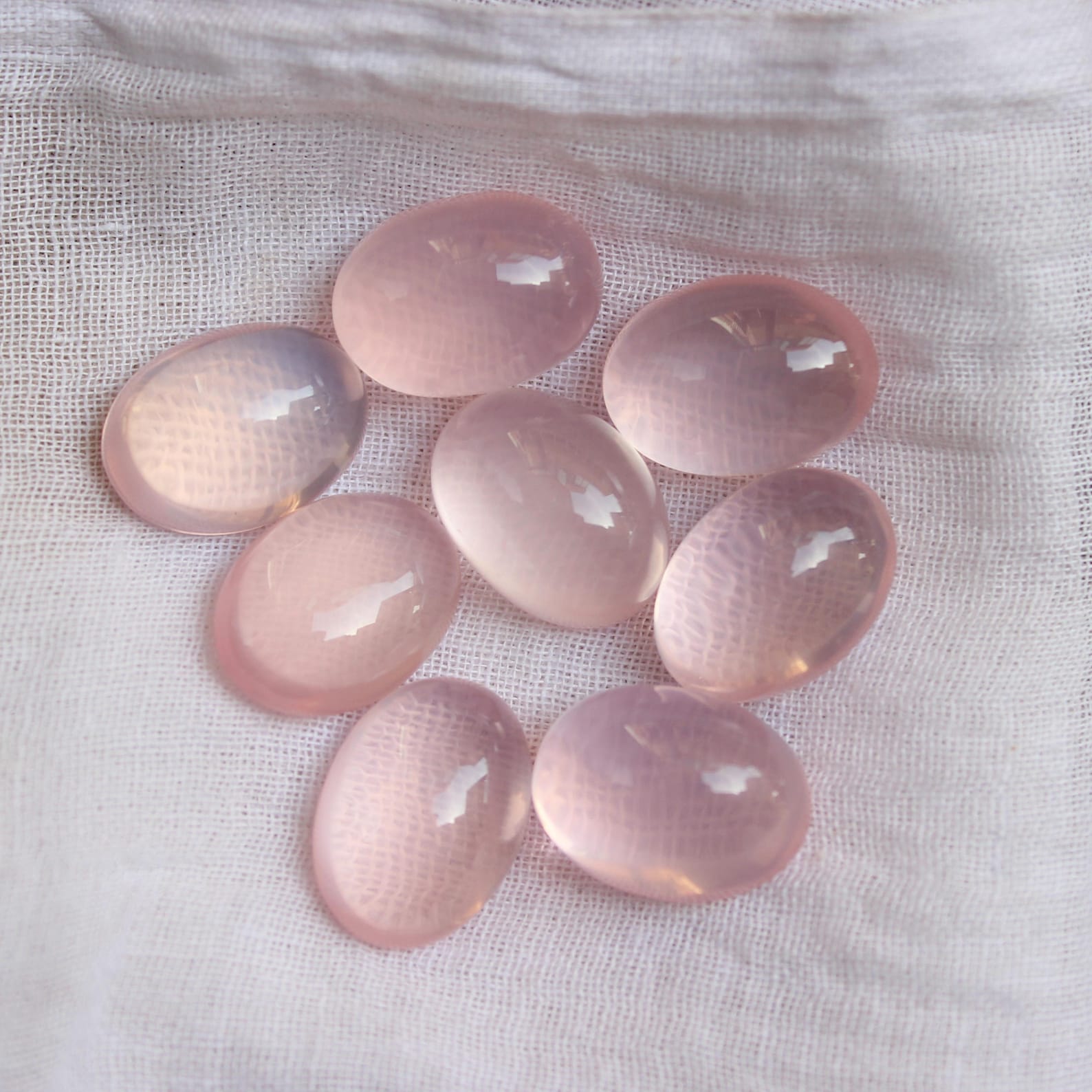 Natural Rose Quartz Oval Shape Gemstone All Sizes Available 4x6 5x7 6x8 ...